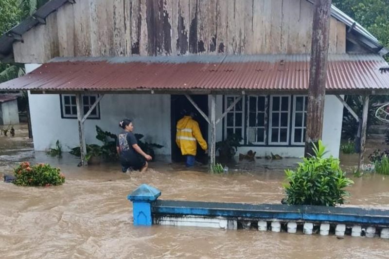 Curah Hujan Tinggi, Dua desa di Halmahera Barat Terendam Banjir